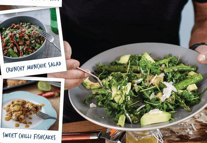 Rocket, Avocado, Grilled Superfood Salad